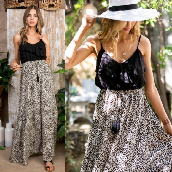 BellanBlue | Dresses | Dede Leopard Print Cami Maxi Dress | Poshmark